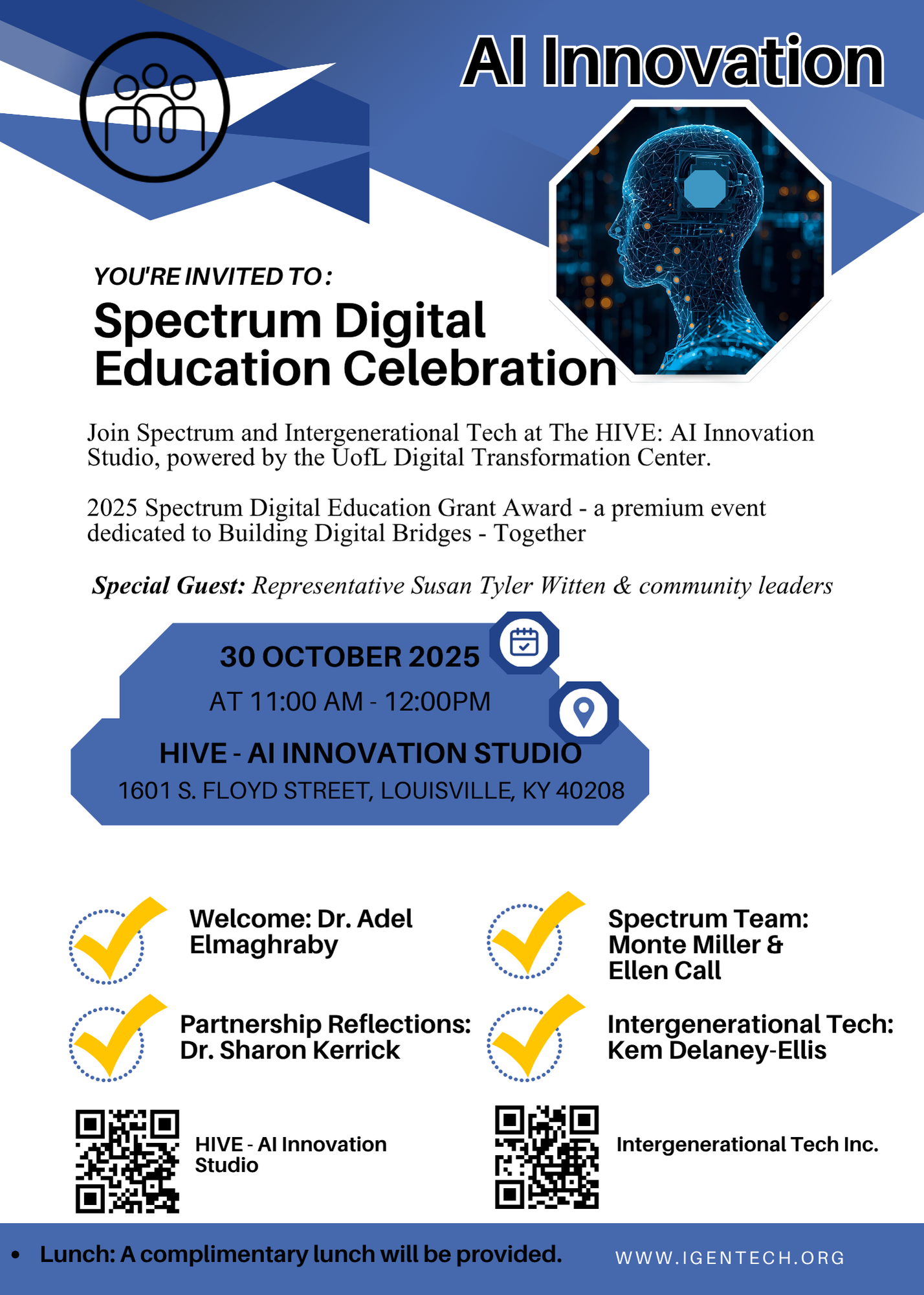 Spectrum Digital Education Celebration - Hive AI Innovation Studio